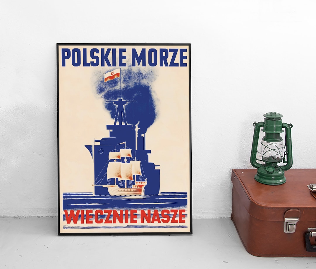 1930s Poland Propaganda Poster: Baltic Sea "polish Sea. Forever Ours ...
