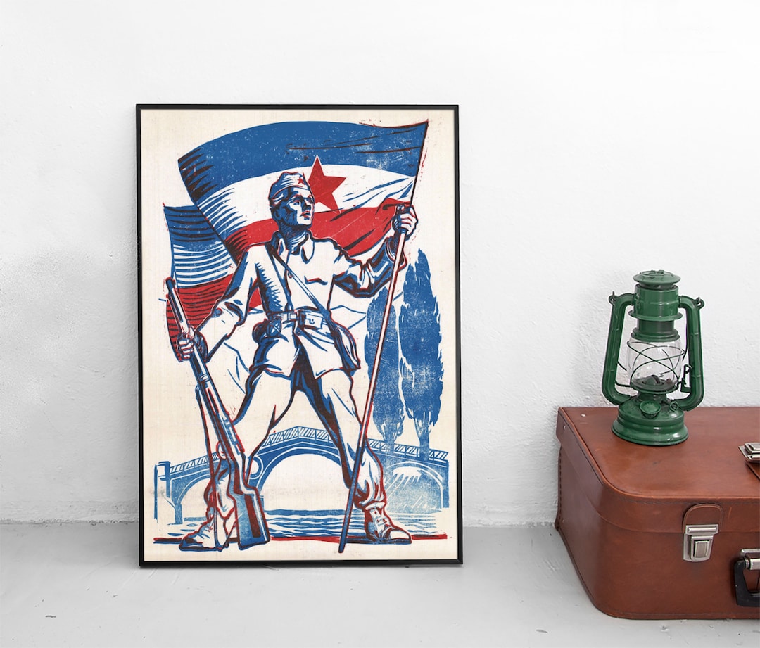1945 Propaganda Poster Yugoslavia "partizanski" - Etsy