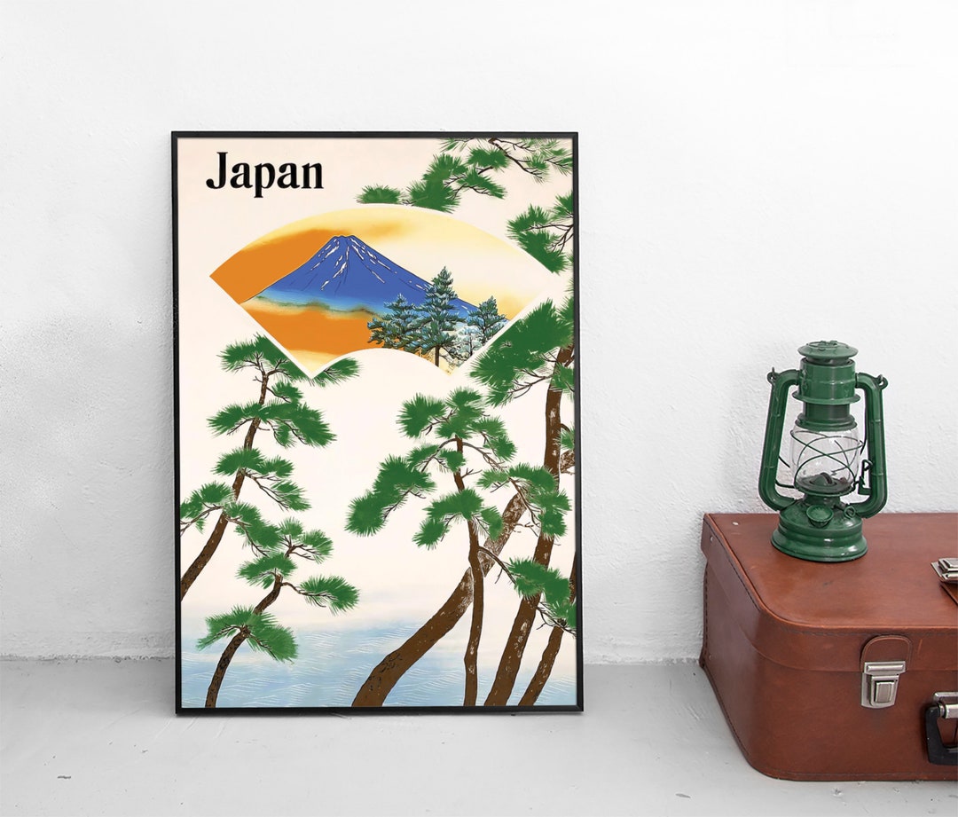 Travel Poster Japan Japan Railways Mount Fuji Home Decor Wall Art Vintage Wall Print Birthday ...