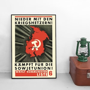 Communist Party of Germany Election Poster - Etsy