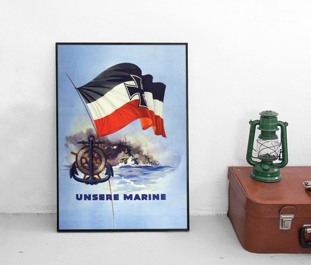 Imperial German WWI Poster "our Navy" First World War Propaganda War ...