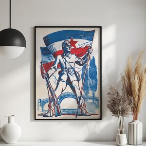 1945 Poster Yugoslavia "partizanski" Propaganda SFR Partisans ...