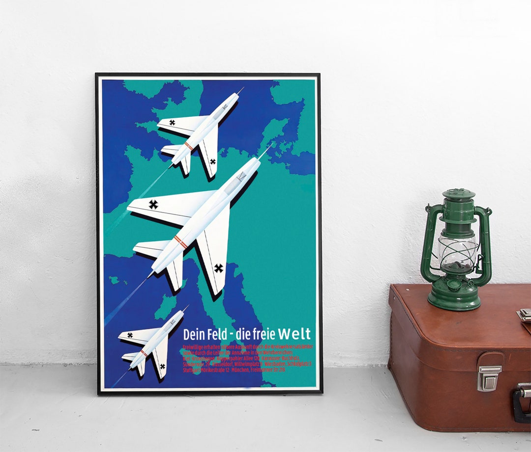 Propaganda Poster Western Germany Airforce "your Assignment: the Free ...