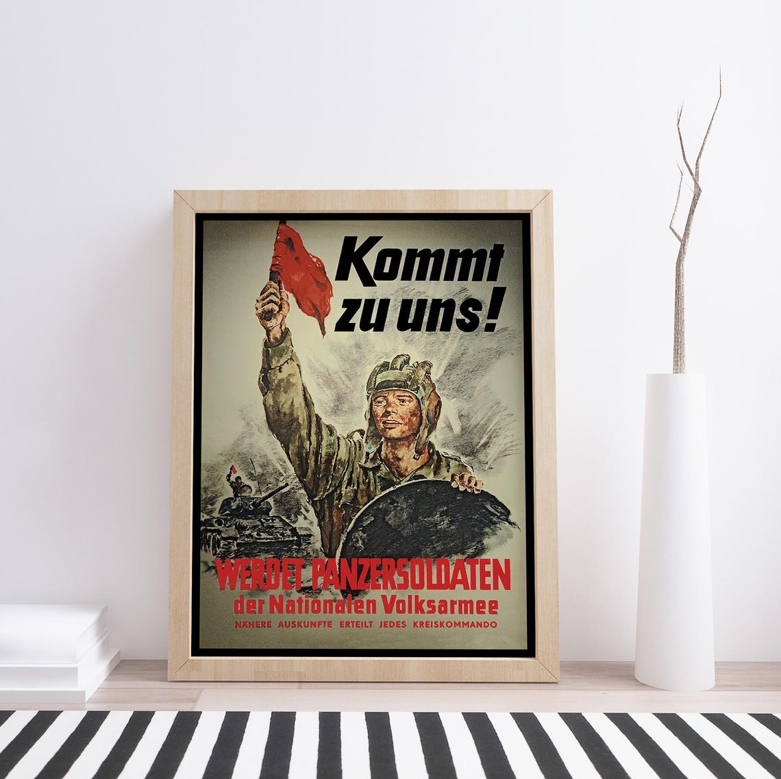 Eastern German Propaganda Poster "come to Us! Tank Units" - Etsy