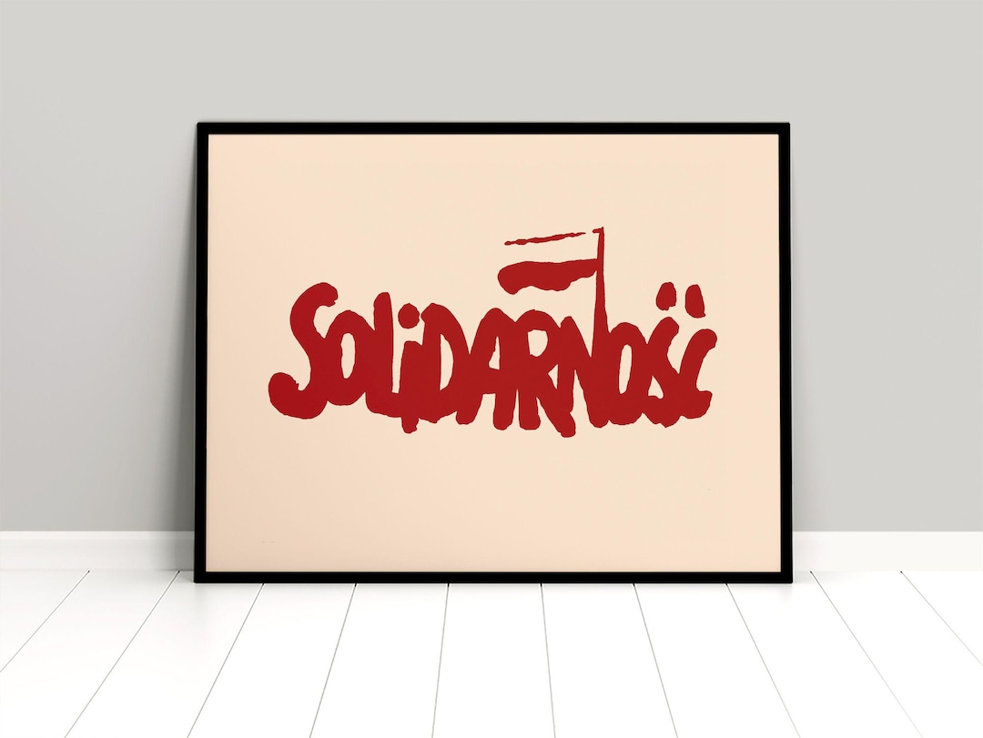 Polish "solidarność" Poster / Trade Union / Democracy / Wall Print ...