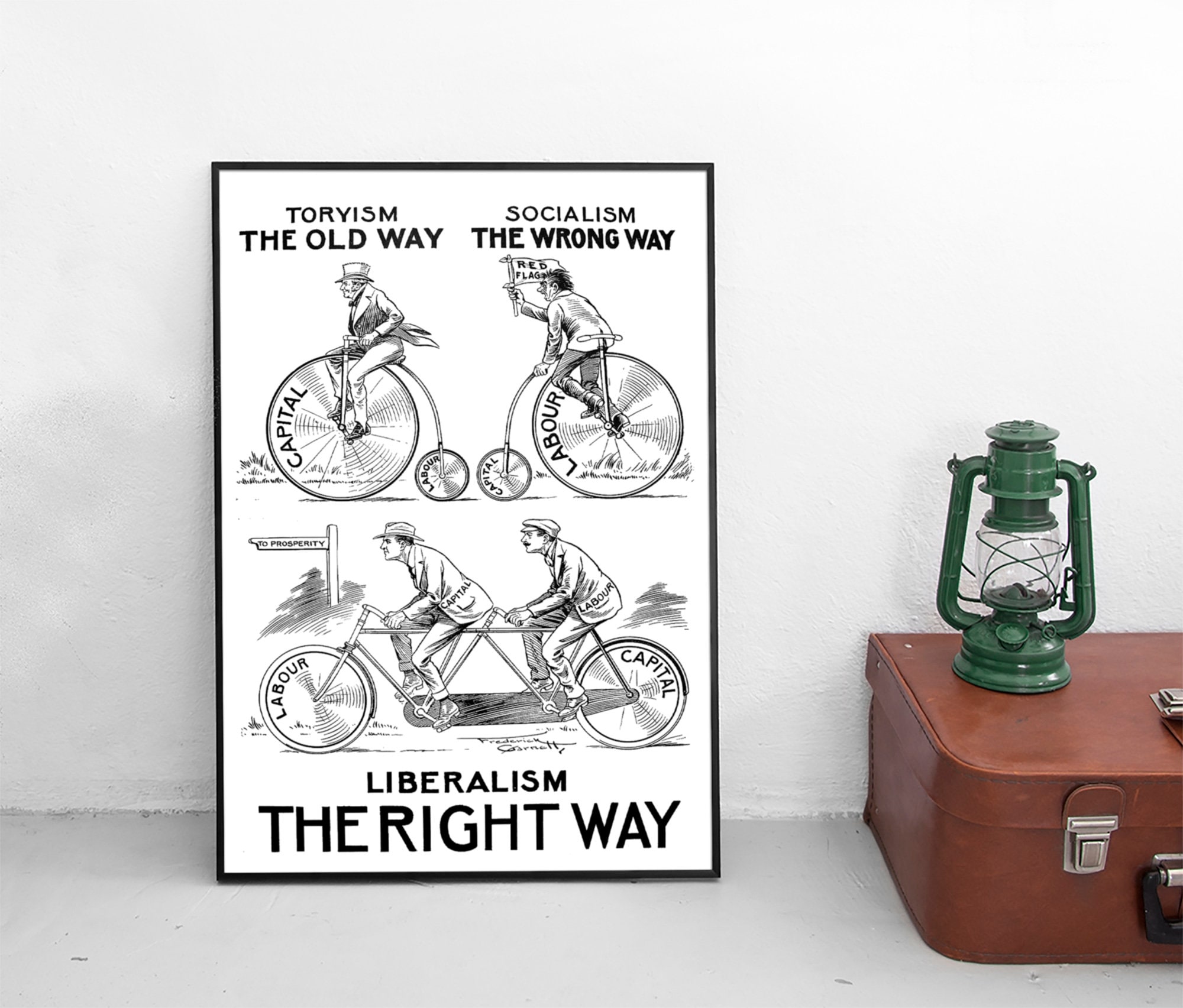 Election Poster 1924 liberalism the Right Way - Etsy