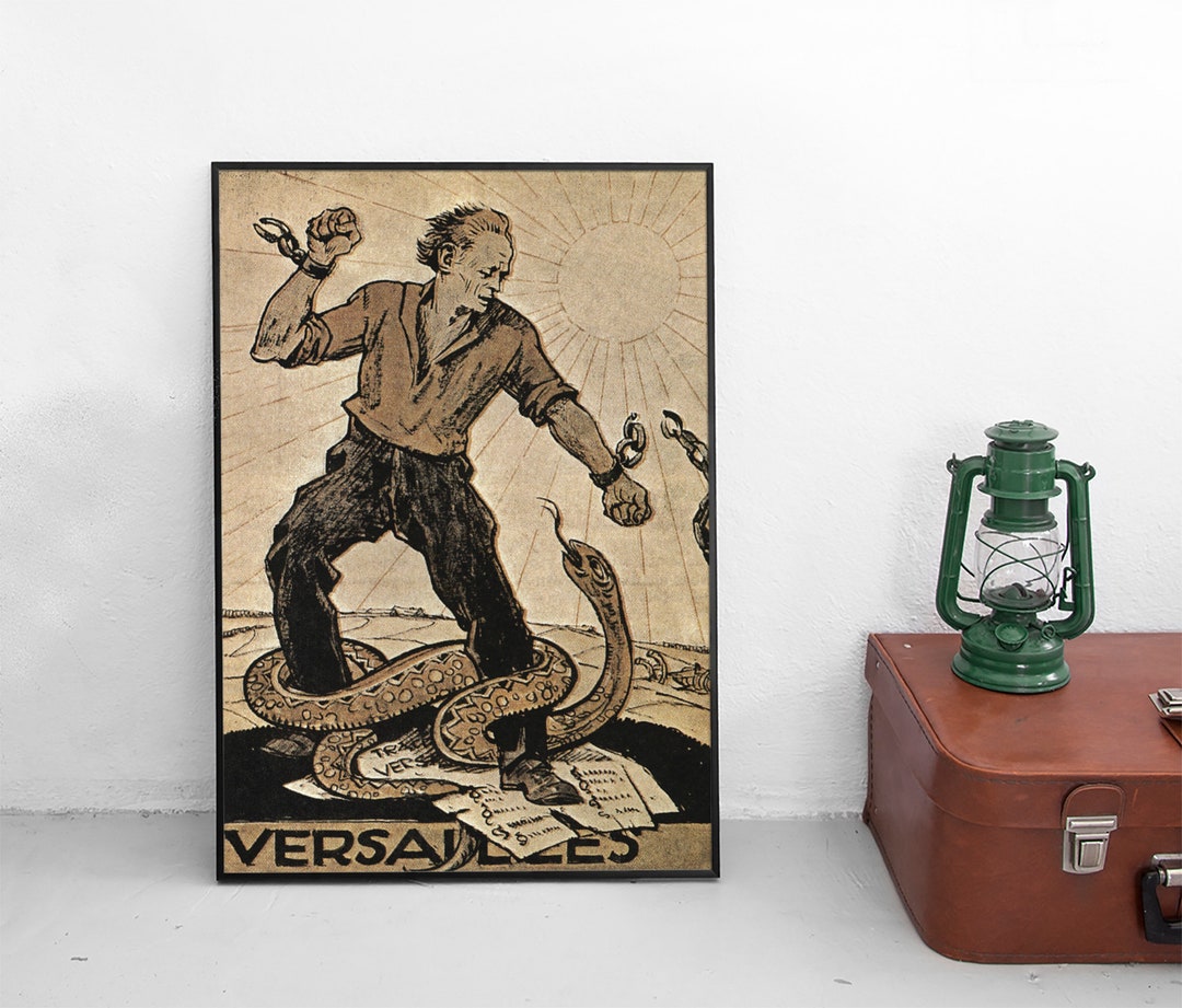 Imperial German WWI Propaganda Poster -anti Treaty of Versailles- First ...