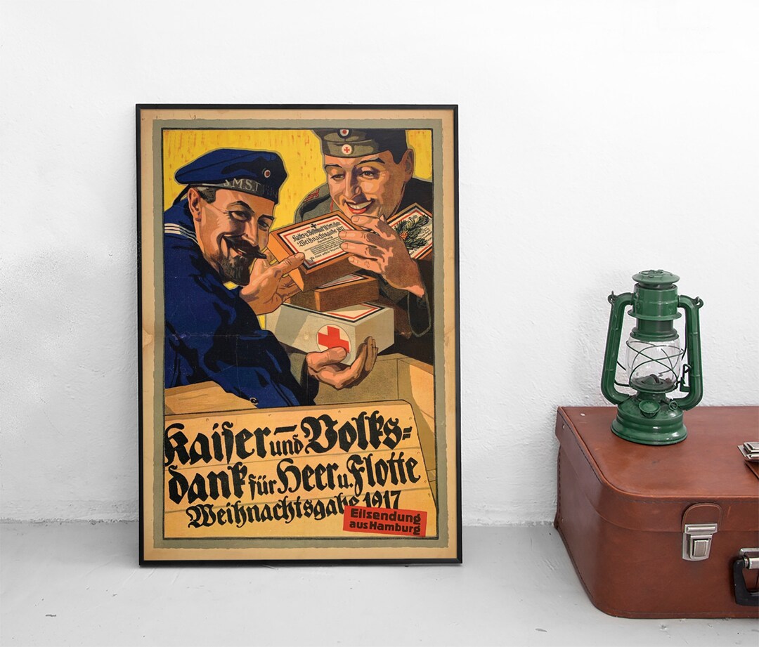 Imperial German WWI Propaganda Poster -christmas Gifts for Soldiers ...