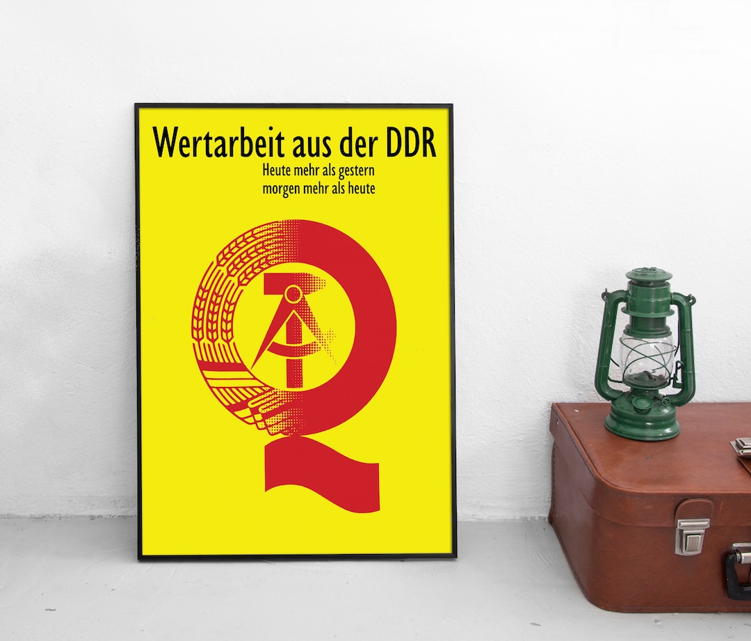 GDR Propaganda Poster Quality Products From DDR Eastern Germany Print ...