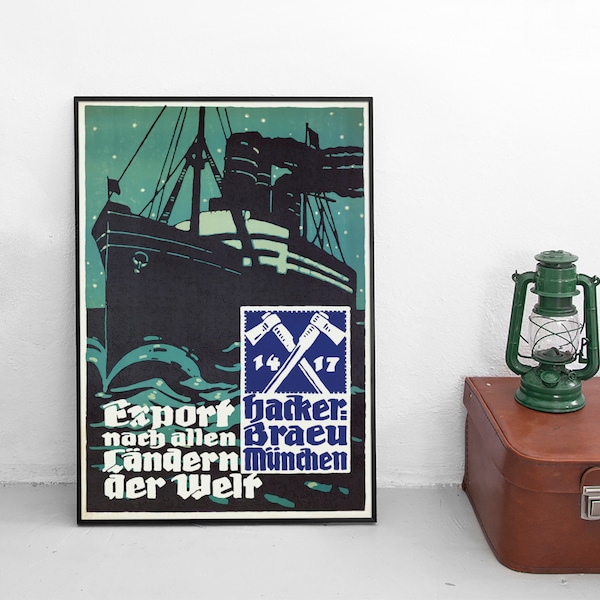 German Beer Posters - Etsy