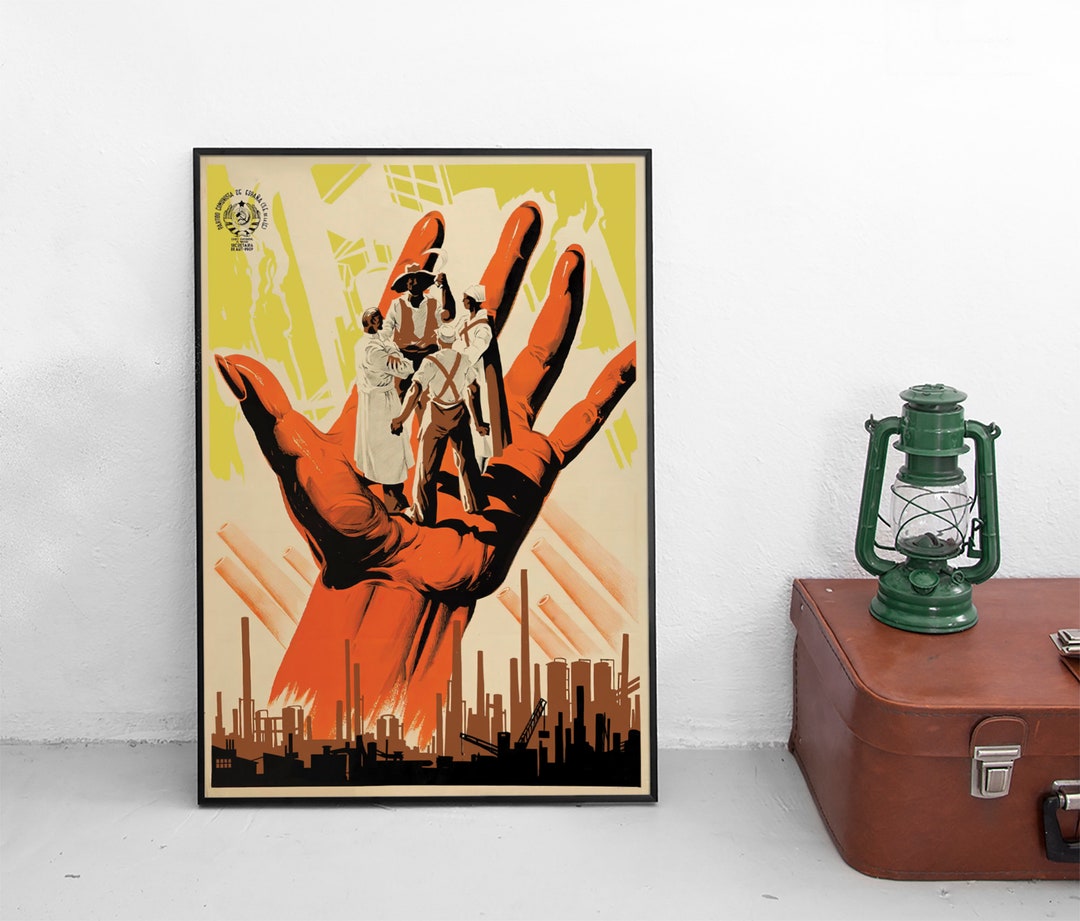 Spanish Civil War Poster "red Hand" Spanish Republic War Art Wall Print ...
