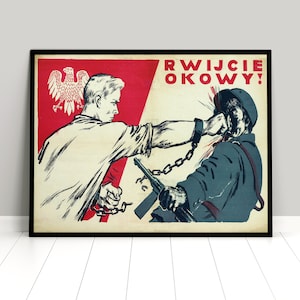 Poland Propaganda Posters World War Home Front War WWII Art Wall Print ...