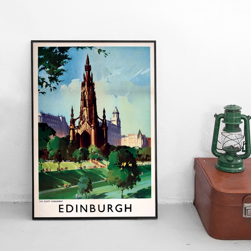Edinburgh Tourism Print - Etsy UK