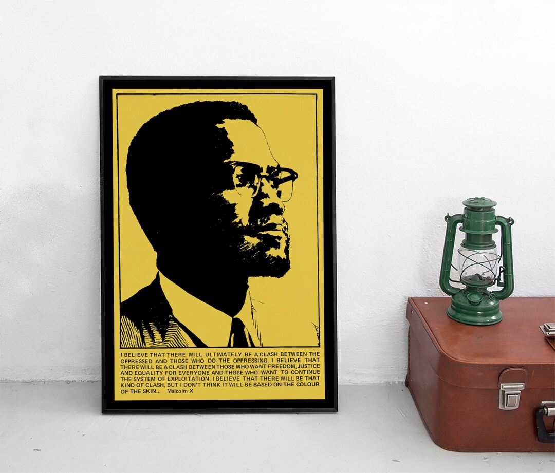 Poster Malcolm X Quote "stop Oppression and Exploitation" - Etsy