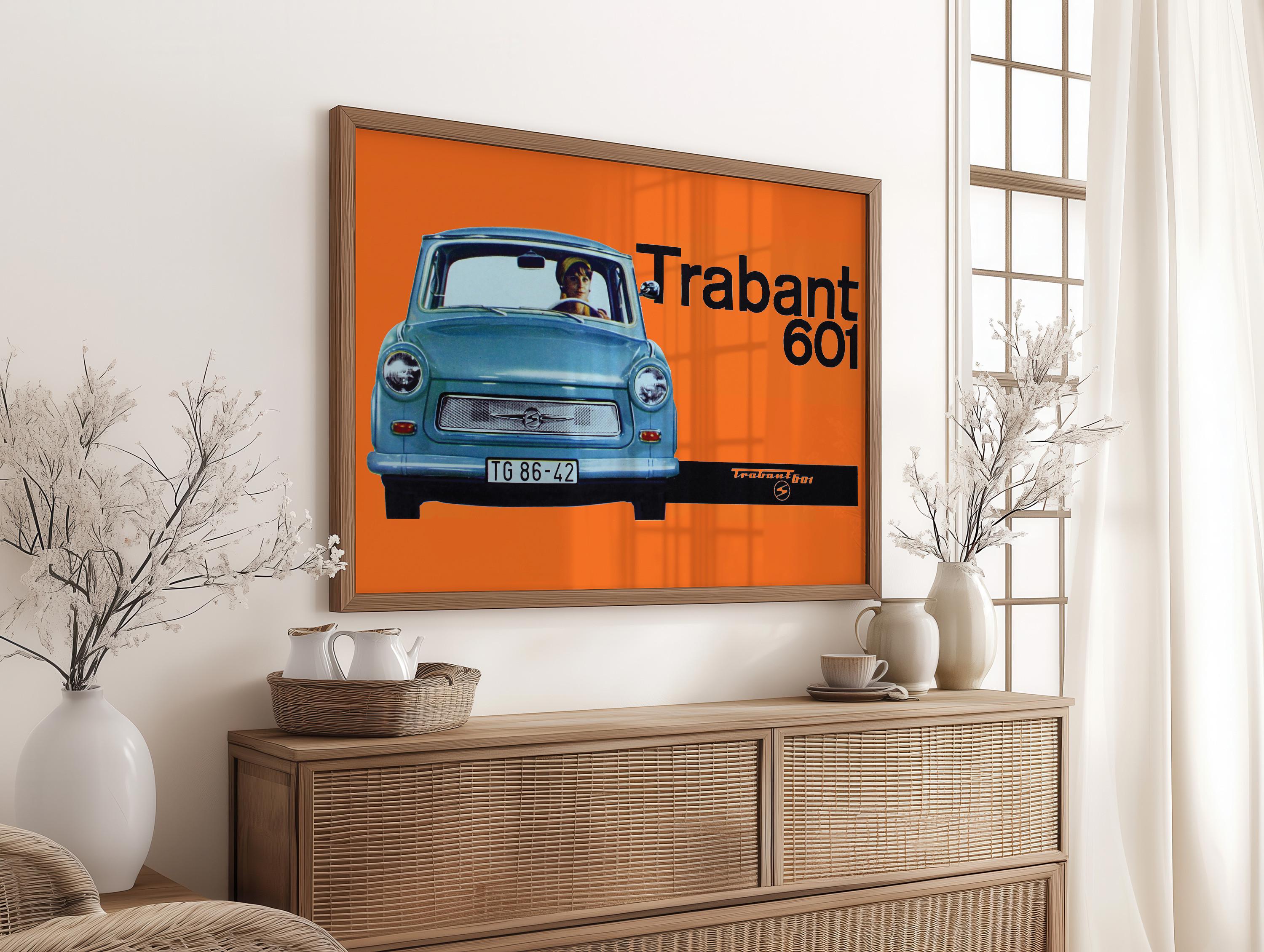 Trabant 601 Poster: Vintage GDR Car Art Print Eastern Germany Trabi - Etsy
