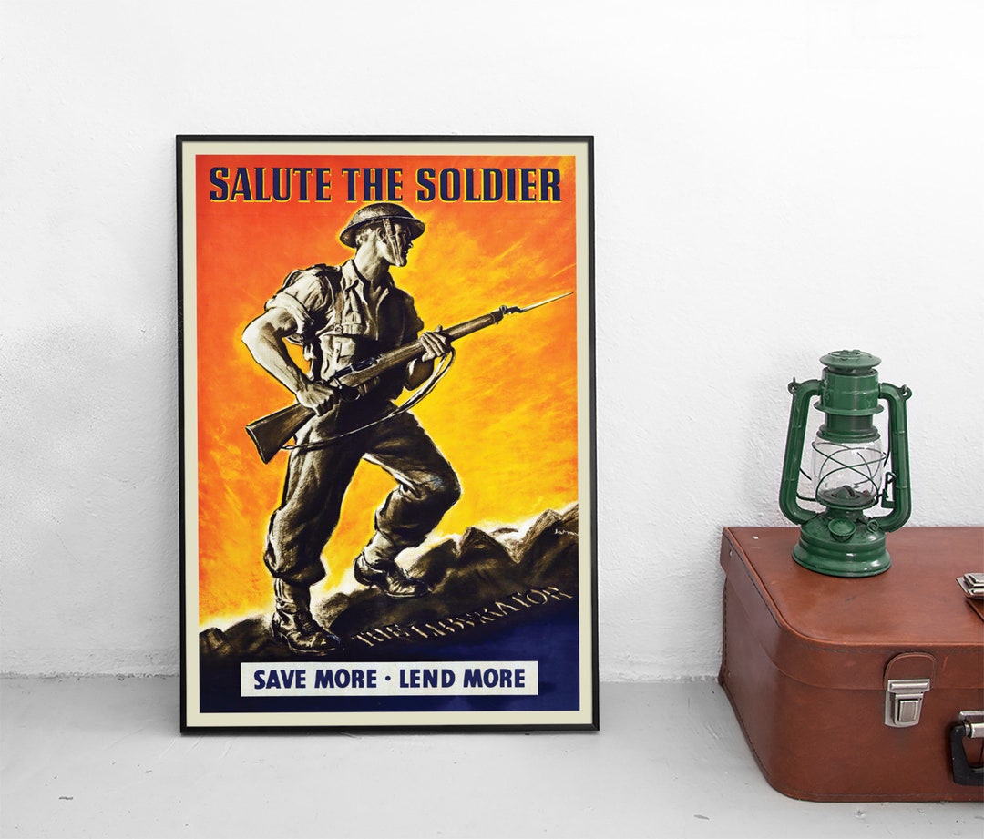 Poster Great Britain salute the Soldier / War - Etsy