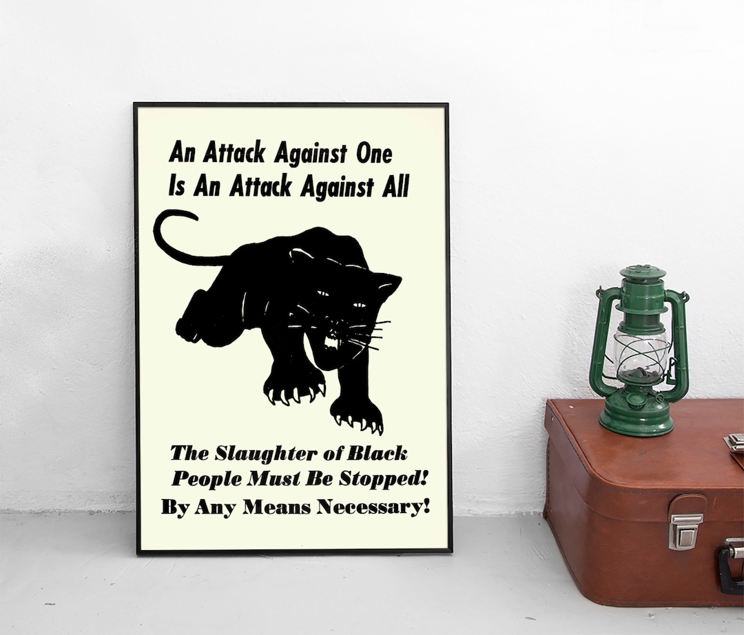 Poster Black Panther "an Attack Against One is an Attack Against All ...