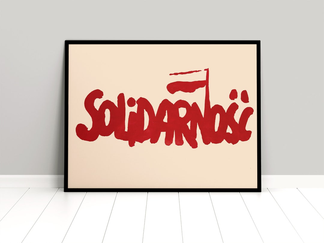 Polish solidarność Poster / Trade Union / Democracy / Wall Print ...