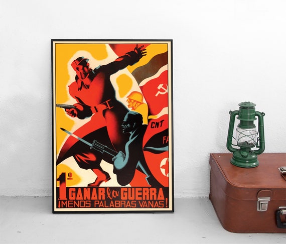 Propaganda De Guerra Lot MEXICAN PROPAGANDA POSTER "THE WAR CRY"