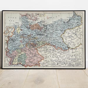 Map: Imperial German Empire in Borders of 1914 (poster Print) - Etsy