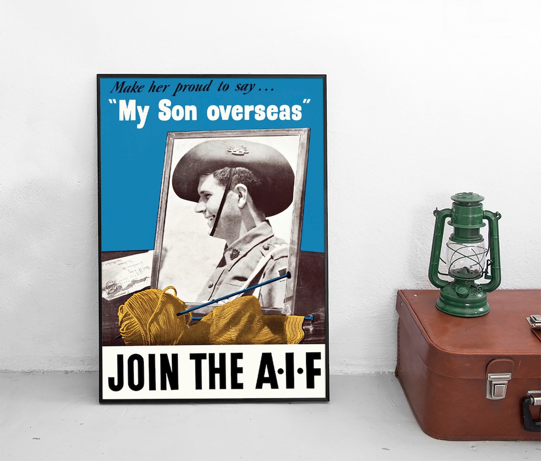 WWI Propaganda Poster: Australia AIF Recruitment Art Print - Etsy
