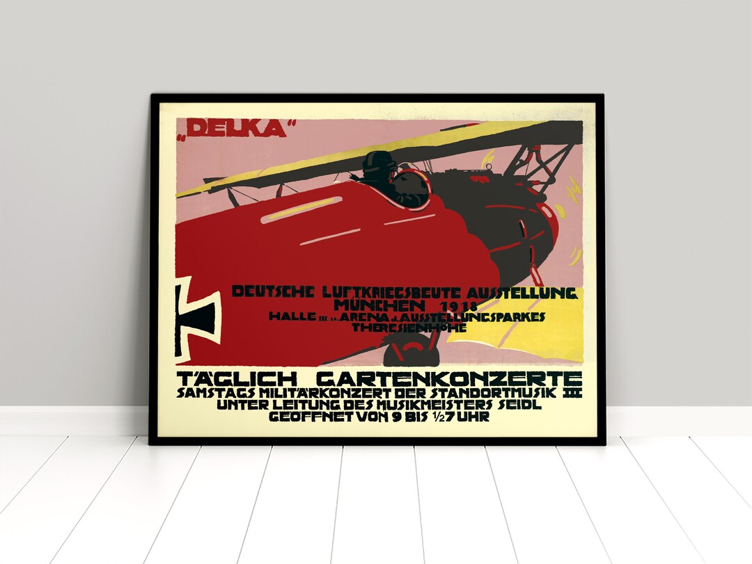 Imperial German WWI Propaganda Poster -air Warfare Booty - First World ...