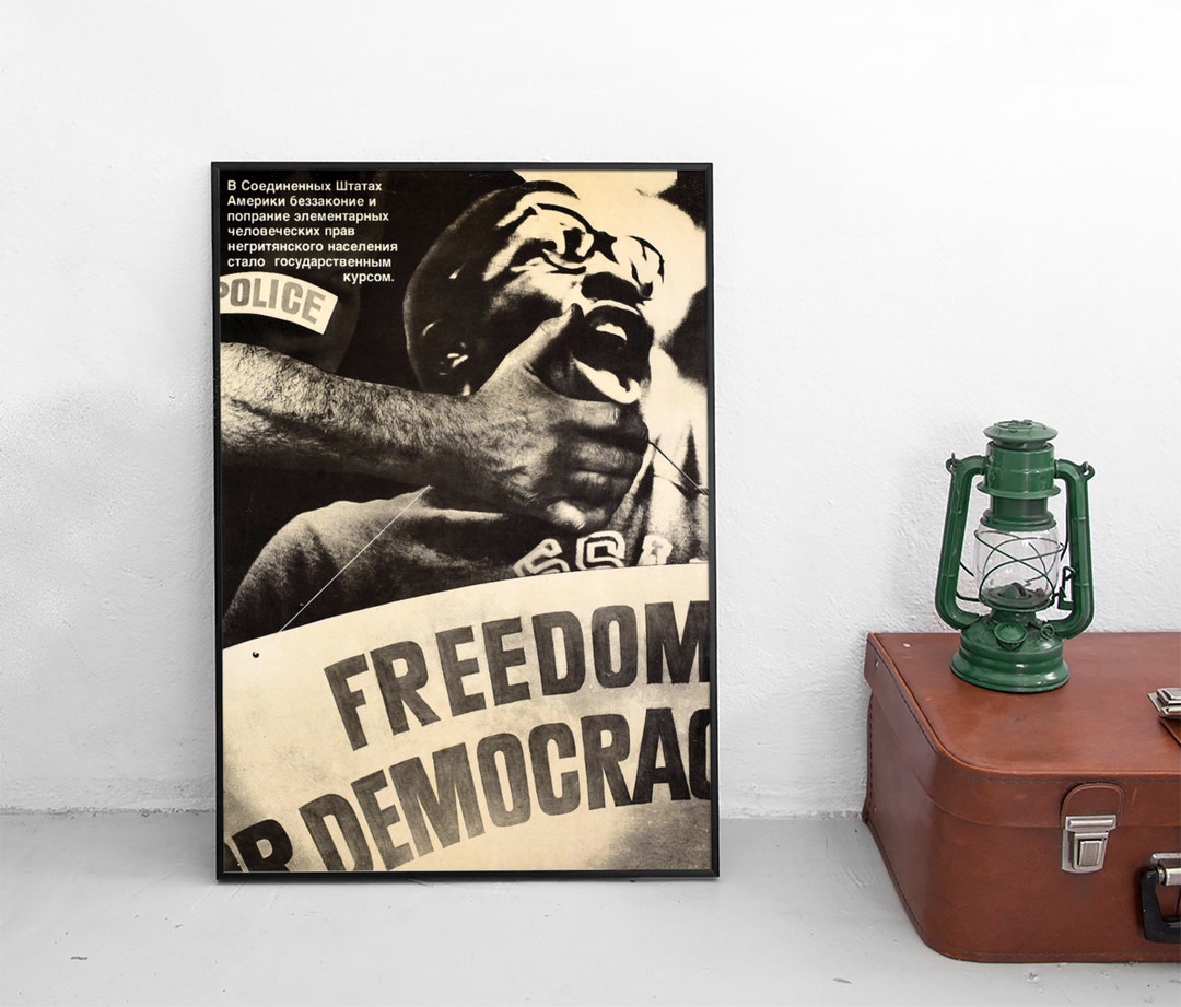 Poster "american Freedom? Racism in the USA Against the Black ...