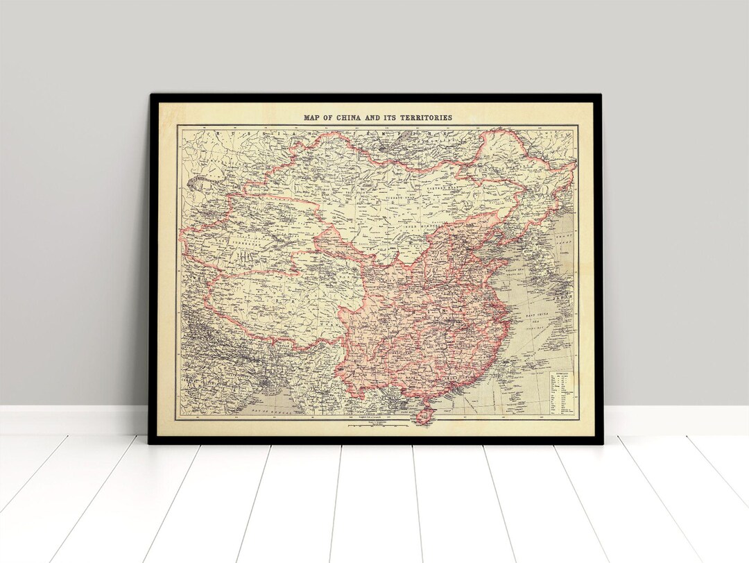1912 Map of China and Its Territories / Republic of China / Vintage ...