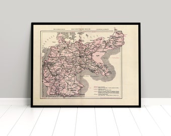 German Empire Map - Etsy