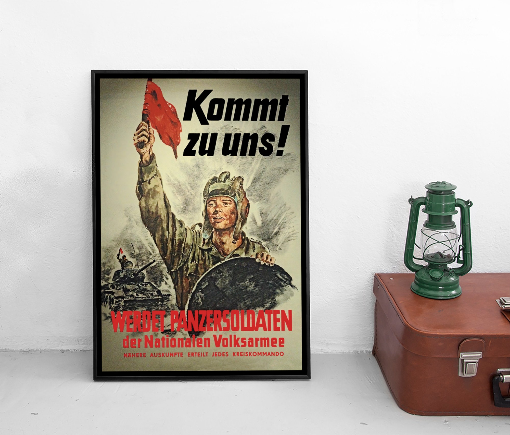 GDR Propaganda Poster NVA come to Us Tank Units - Etsy UK