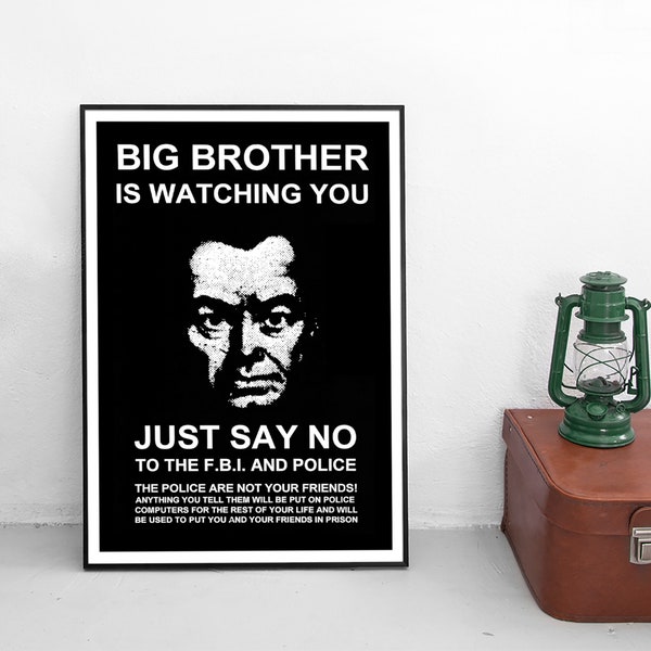 Big Brother is Watching You Poster - Etsy
