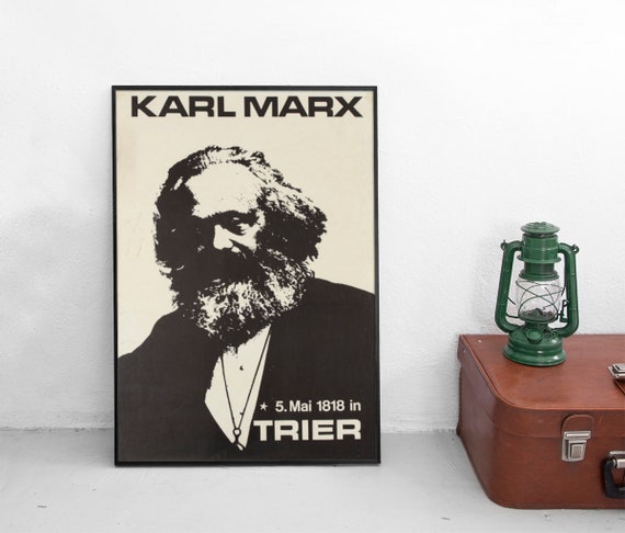 Portrait Poster Karl Marx Born May 5th 1818 in Trier Germany - Etsy