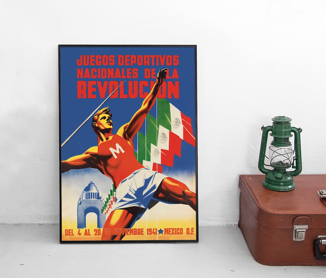 Propaganda Poster Mexico "national Games of the Revolution" Sports ...
