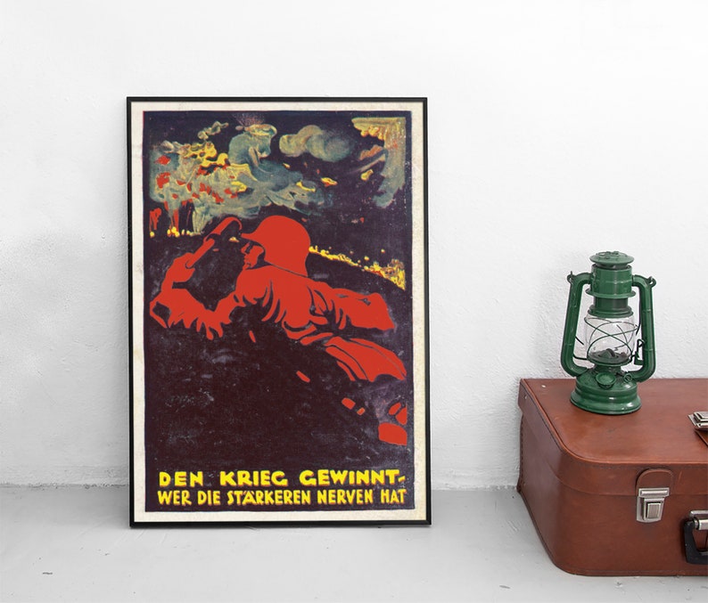 Imperial German WWI Propaganda Poster: "the One With the Stronger ...