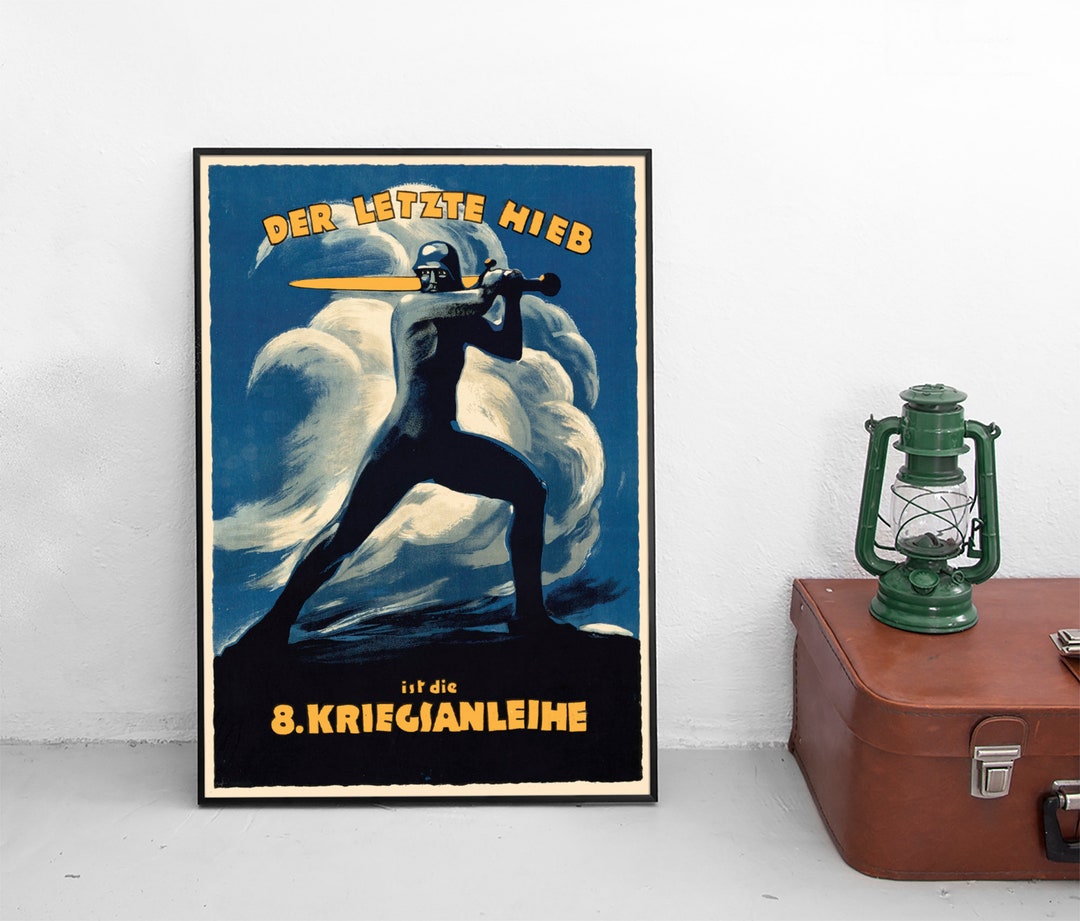 Imperial German WWI Propaganda Poster War Bonds: the Last Stroke First ...