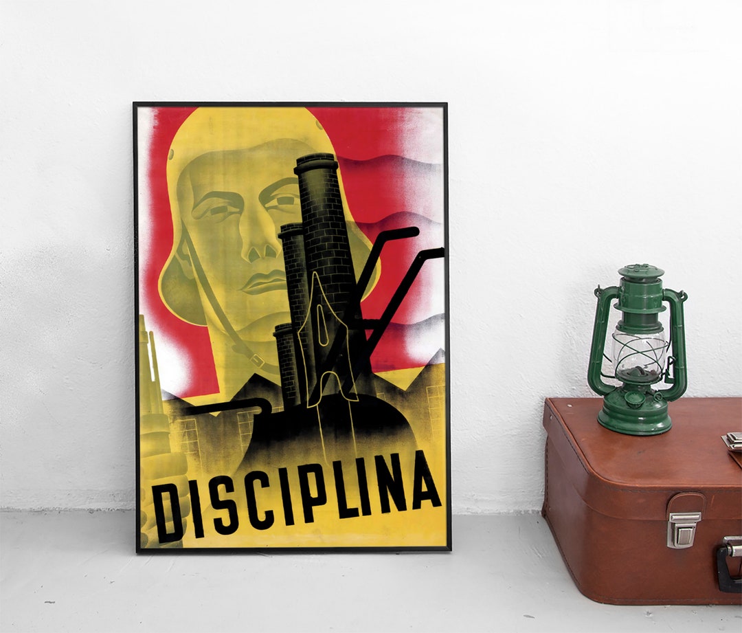 Spanish Civil War Poster discipline CNT FAI Wall Print Propaganda ...