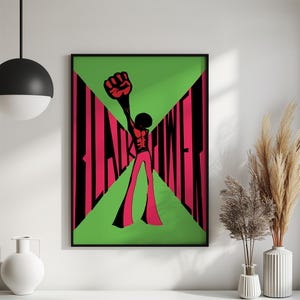 1970s Poster -black Power- Decolonisation Art Wall Print Home Decor ...