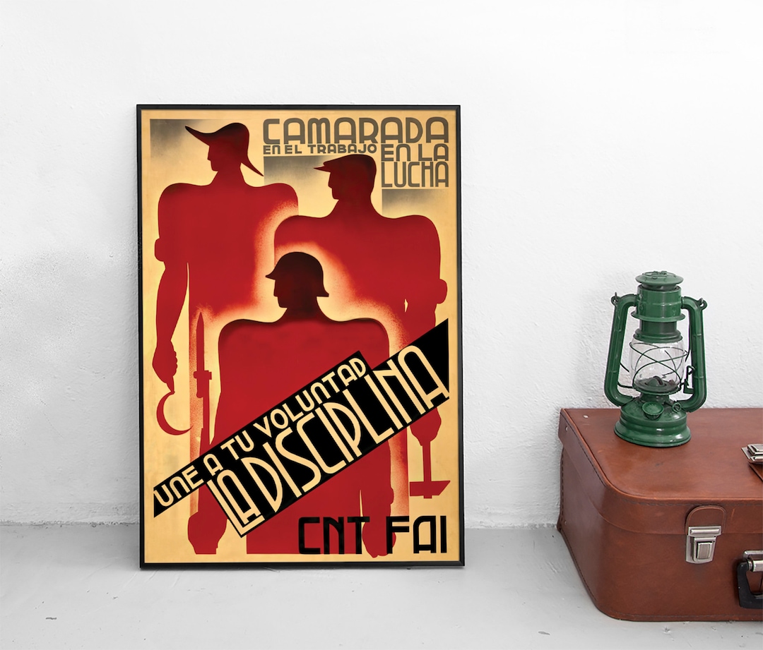 Spanish Civil War Poster "worker Comrades in the Fight: Discipline ...