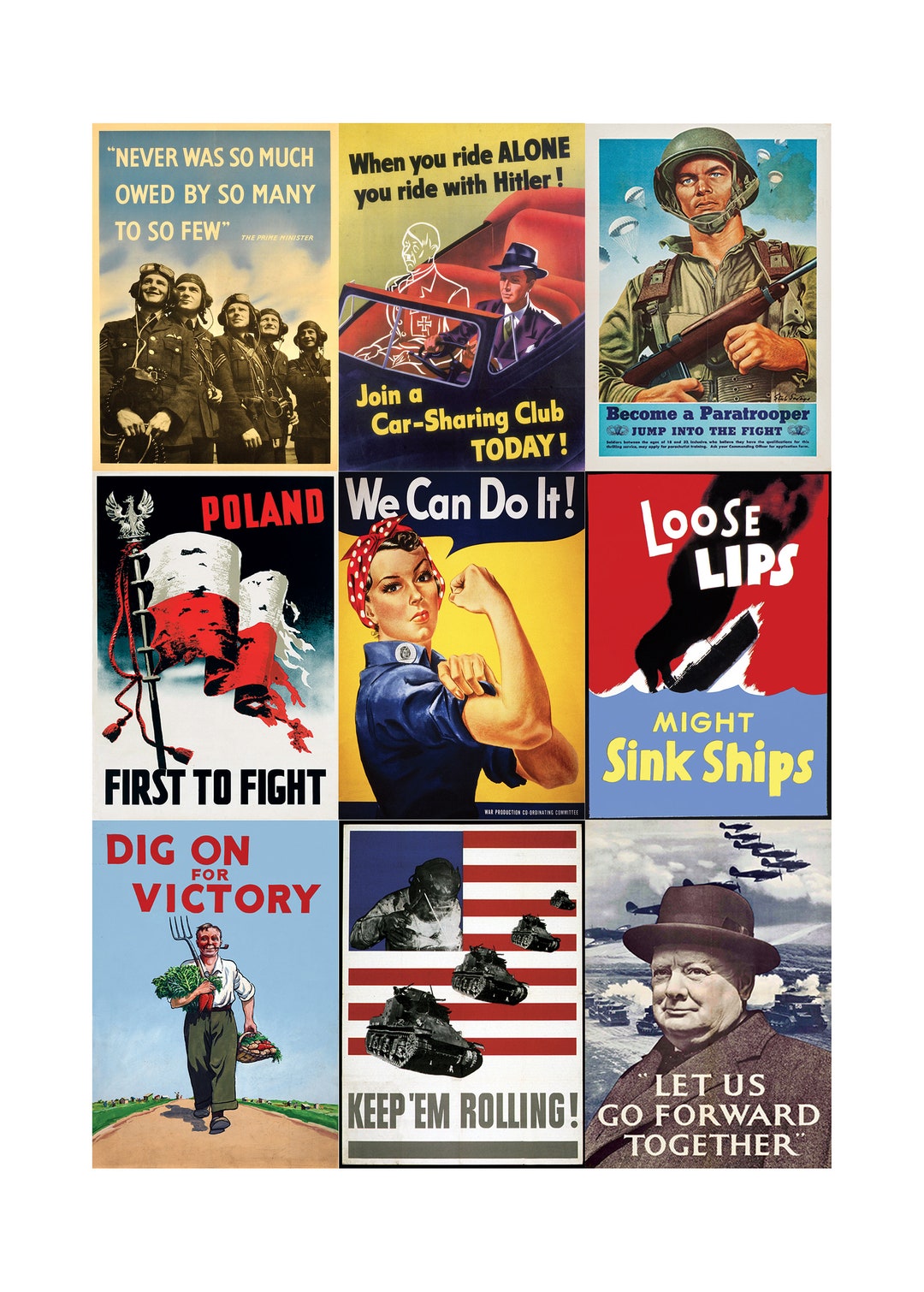 World War 2 Propaganda Wallpaper