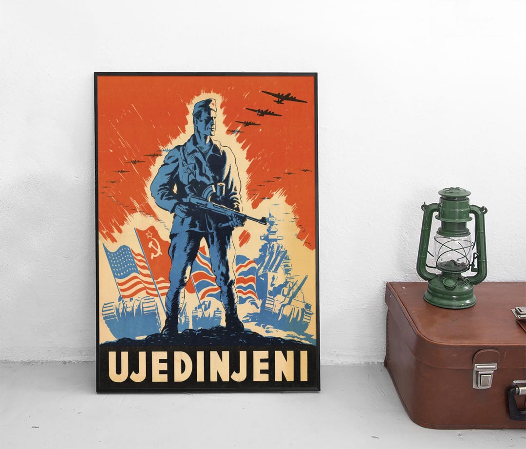 WWII Poster SFR Yugoslavia "partisans Unite!" - Etsy