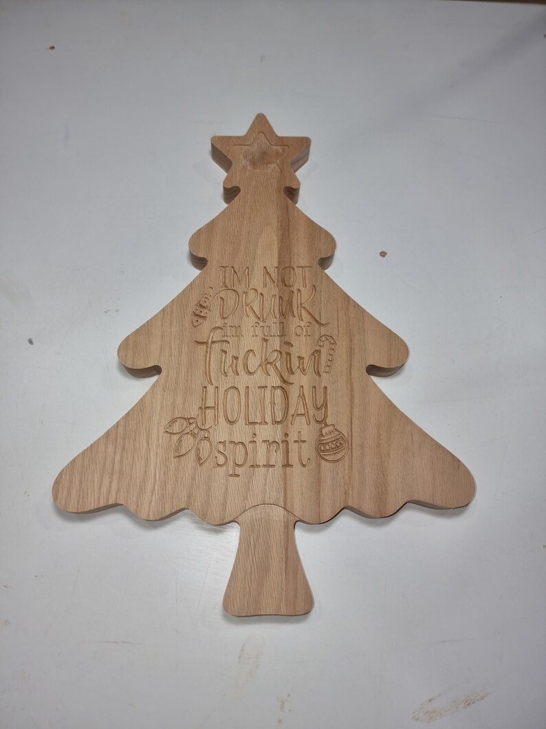 Christmas Simple Tree Sign / Serving Board / Charcuterie Board - Etsy