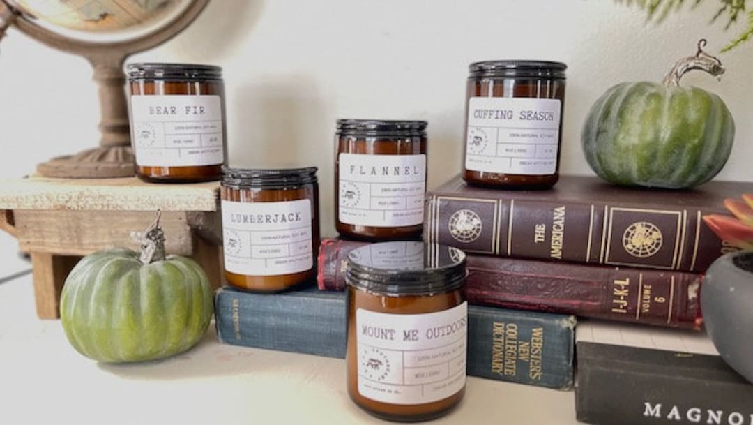 Masculine Candles candles for Men Man Candles Bathroom Candle 8oz Soy ...