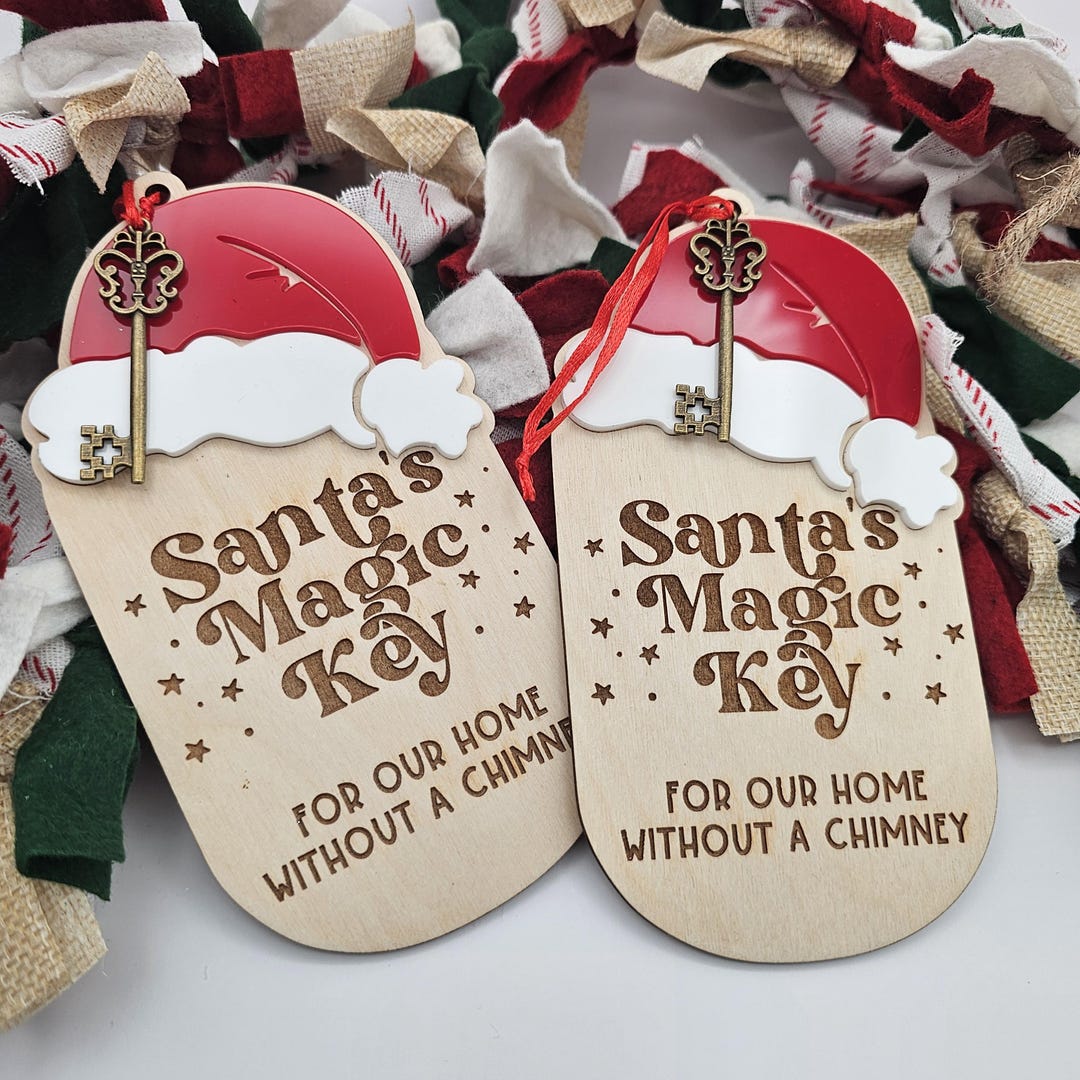 Santa's Magic Key Tag, Our Home With No Chimney Ornament, Magic Key ...