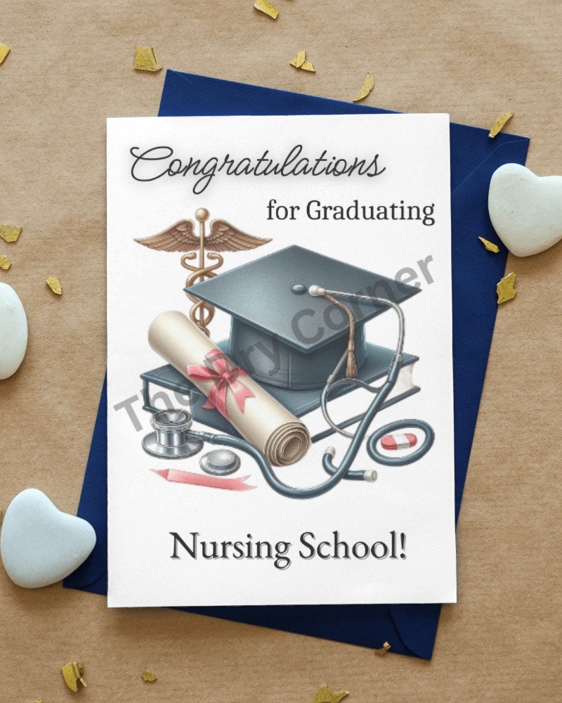 Congratulations for Graduating Nursing School Card - Etsy