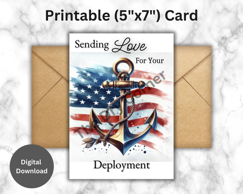 Sending Love for Your Navy Deployment Card - Etsy