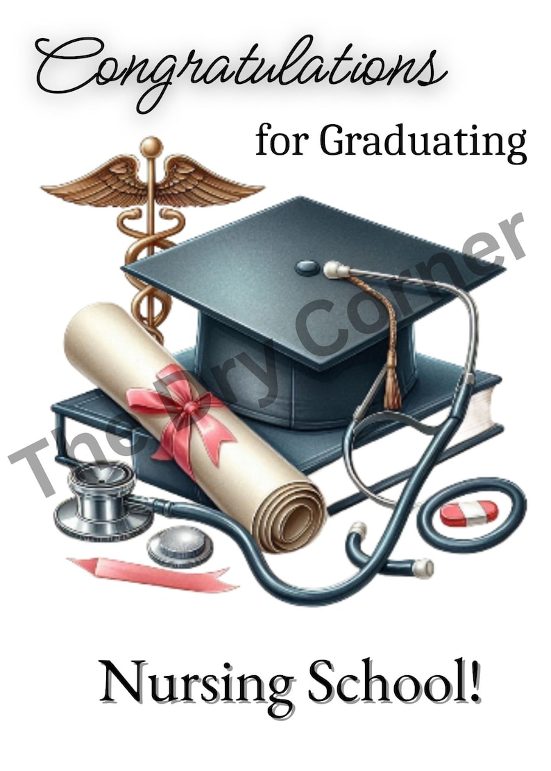 Congratulations for Graduating Nursing School Card - Etsy