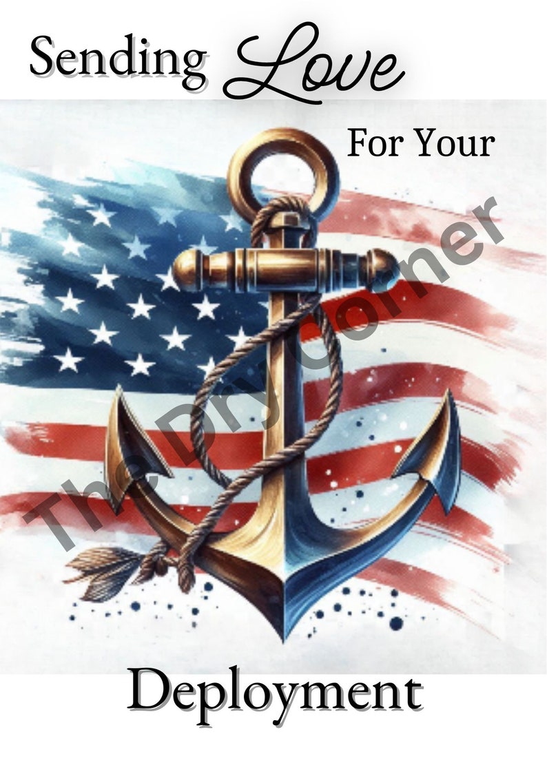 Sending Love for Your Navy Deployment Card - Etsy