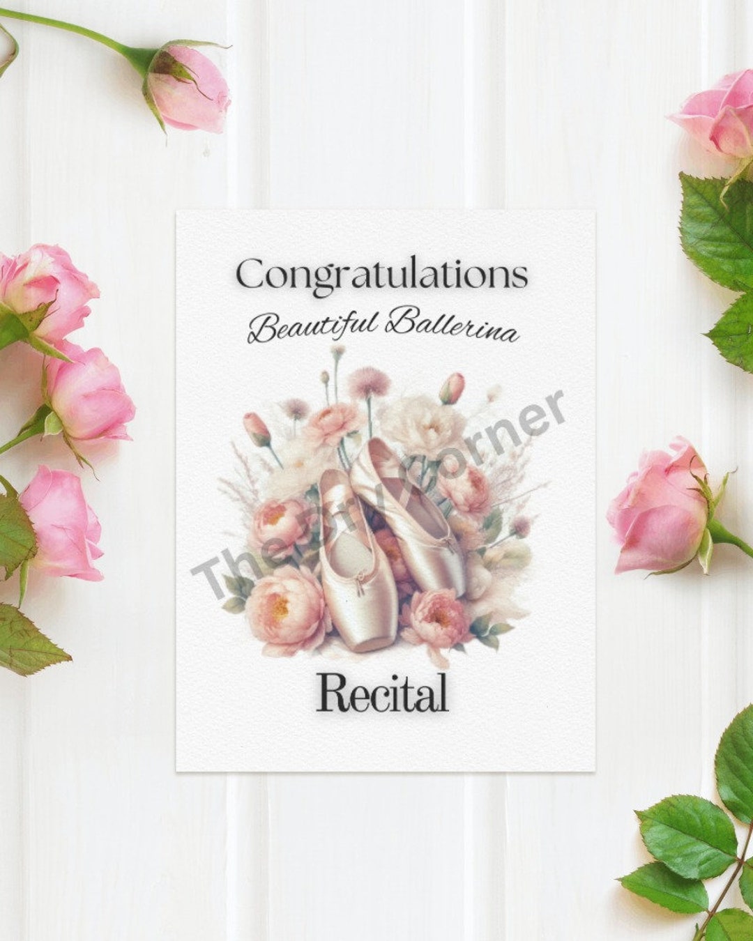 Ballet Recital Congratulations Greeting Card - Etsy