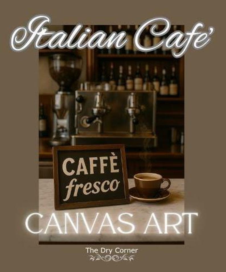 Coffee Shop Wall Art, Vintage Café Sign, Home Décor Print, Kitchen ...