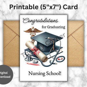 Congratulations for Graduating Nursing School Card - Etsy